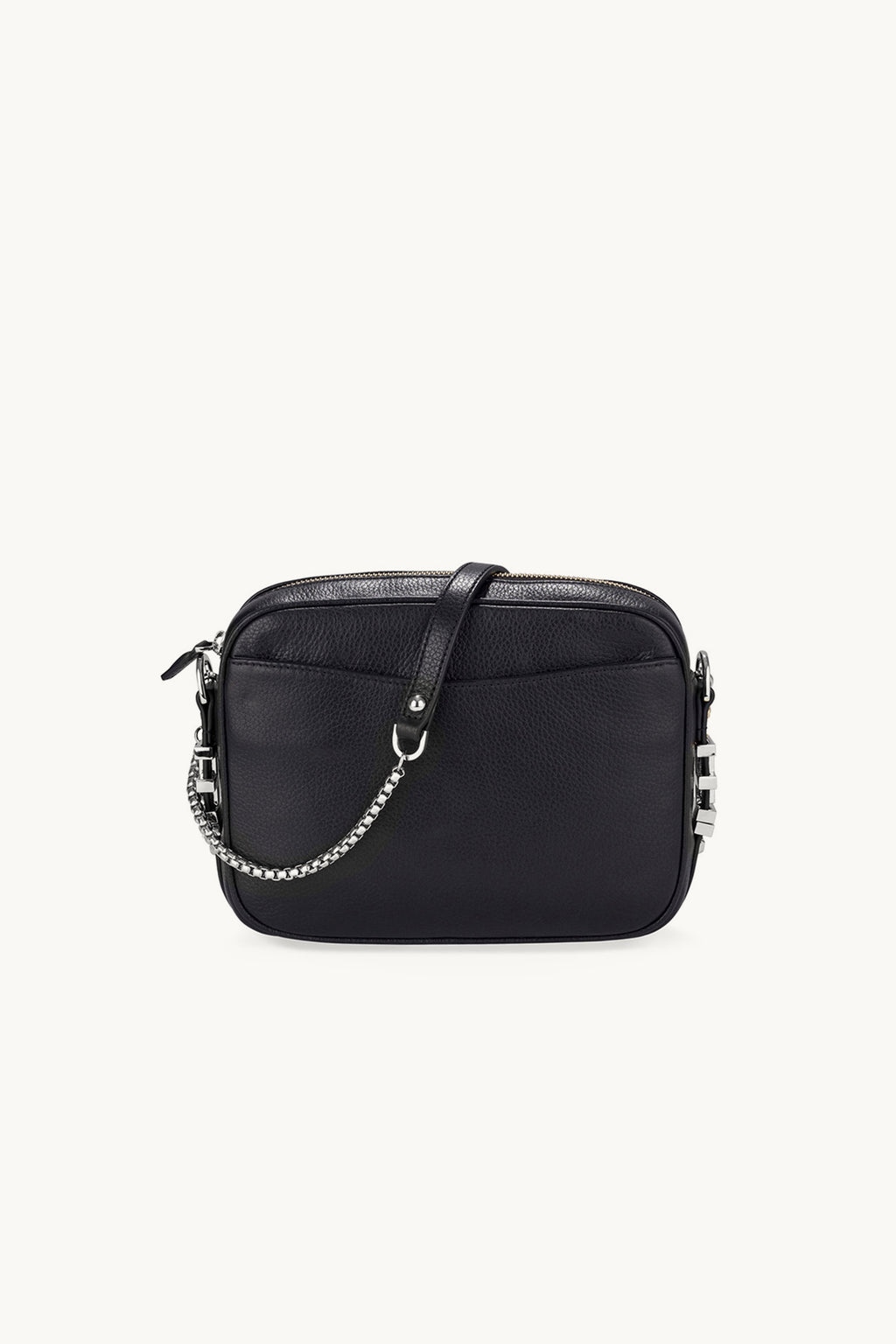 The Rodriguez Leather Handbag In Black/Silver – Dylan Kain